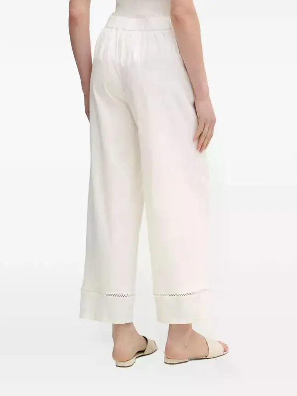 Dkny Trim-detail Trousers - Neutrals