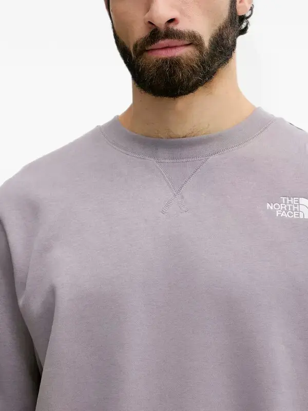 The North Face Essential Logo-embroidered Sweatshirt - Grey
