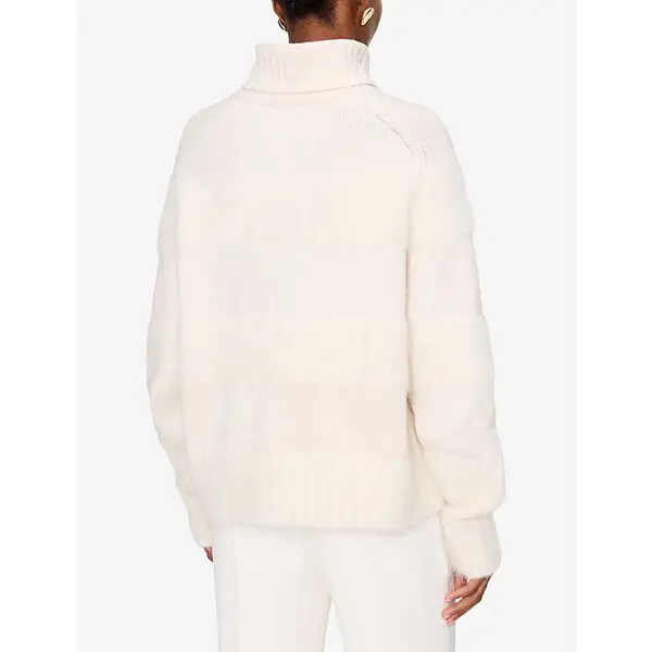 JOSEPH Mila Brush-stripe Stretch Alpaca And Wool-blend Jumper