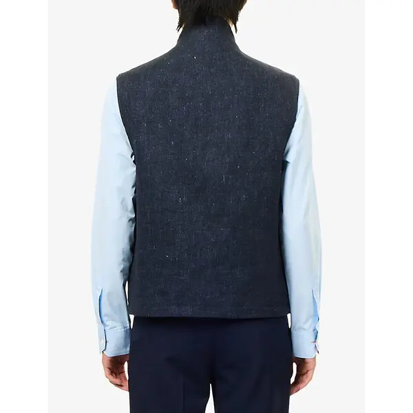 Dunhill Reversible Linen Flannel Gilet
