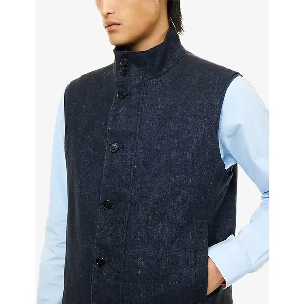 Dunhill Reversible Linen Flannel Gilet