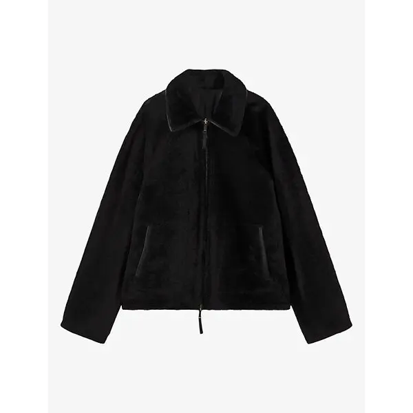 JOSEPH Kyro Reversible Shearling And Leather Jacket - Black