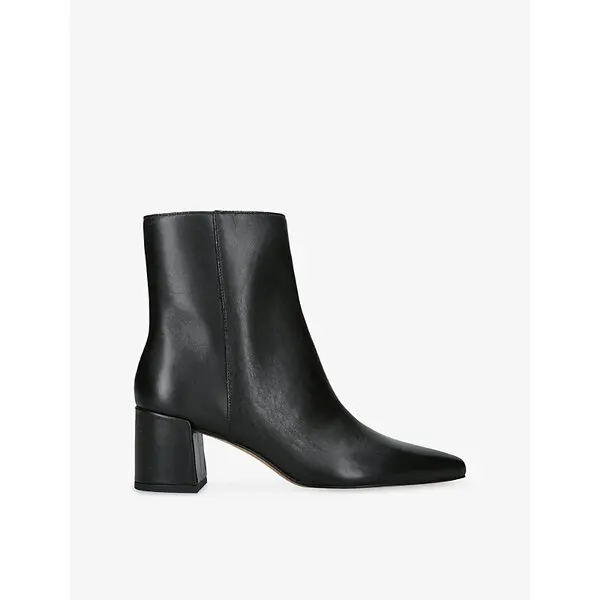 Dolce Vita Bayra Leather Ankle Boots - Black