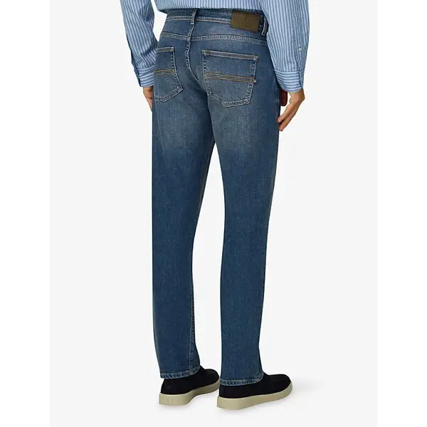 Boggi Milano Straight Regular-fit Stretch-denim Jeans