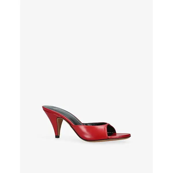 JUDE Haze Leather Heeled Mules