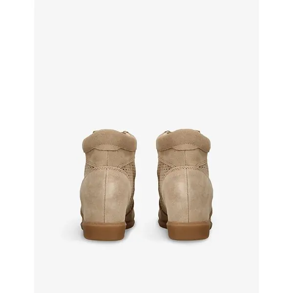 Dolce Vita Irlah Lace-up Suede Wedges - Grey/light