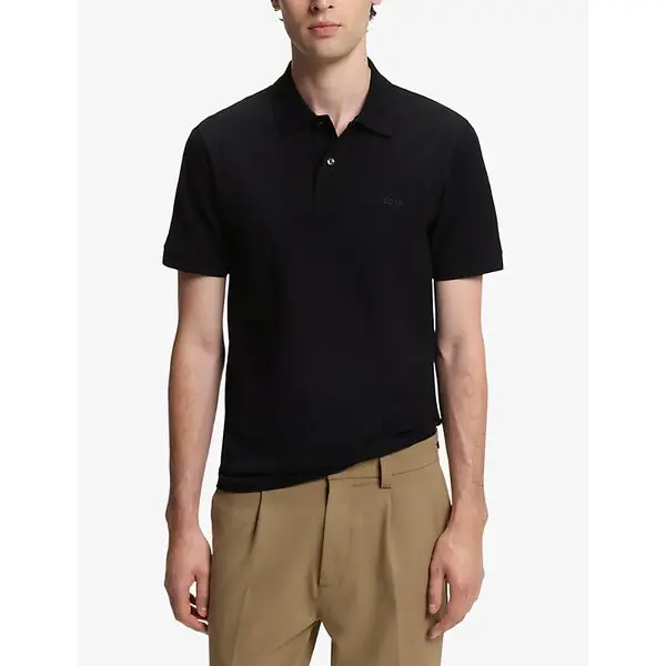 BOSS Logo-embellished Cotton Polo Shirt