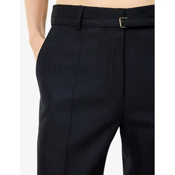 Dries Van Noten Presta Straight-leg Wool-blend Trousers