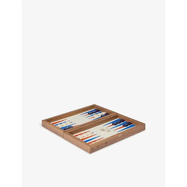THE CONRAN SHOP Milos Red White Travel Backgammon Set