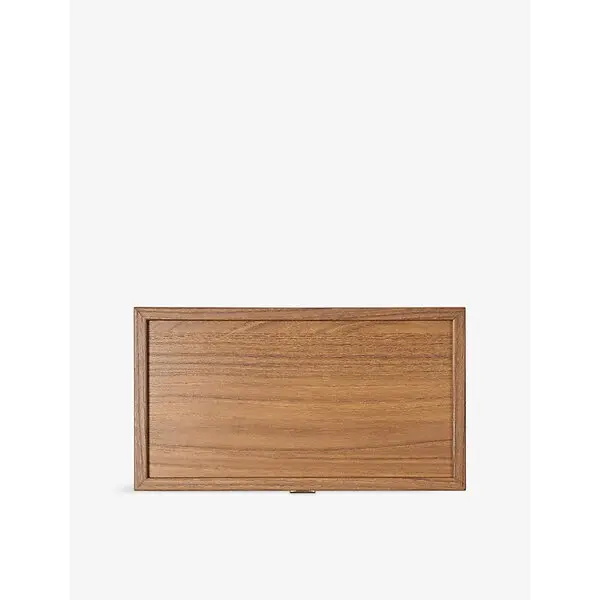 THE CONRAN SHOP Milos Red White Travel Backgammon Set