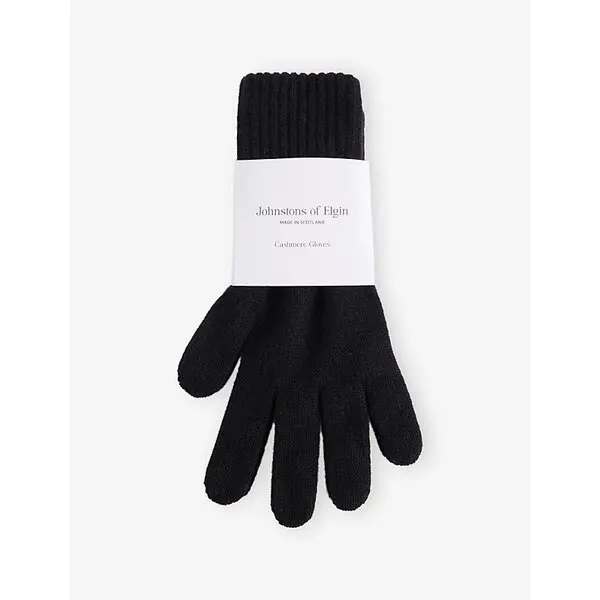 Johnstons Of Elgin Patrick Cashmere Gloves - Black