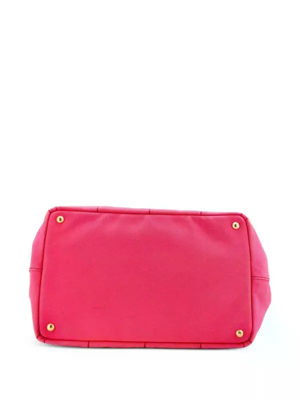 Prada Canapa Convertible Canvas Medium Tote Bag - Pink