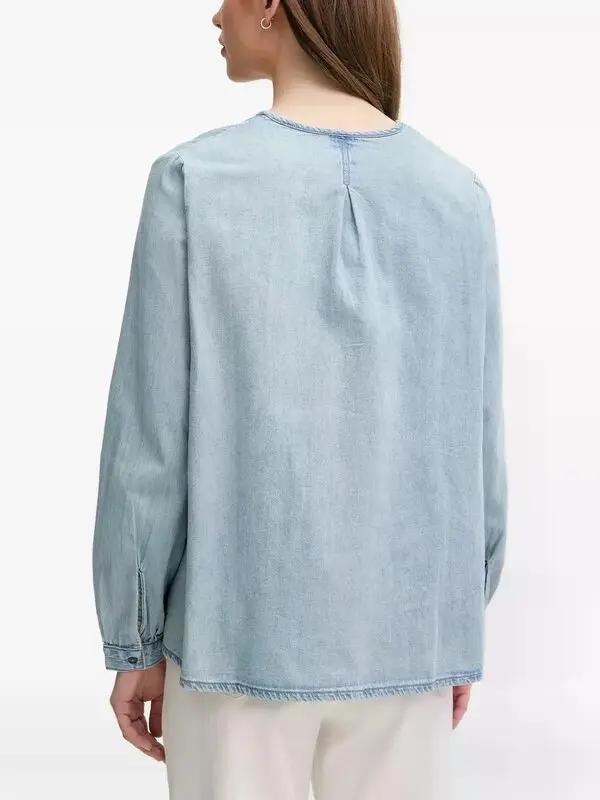 BENETTON Long-sleeve V-neck Blouse