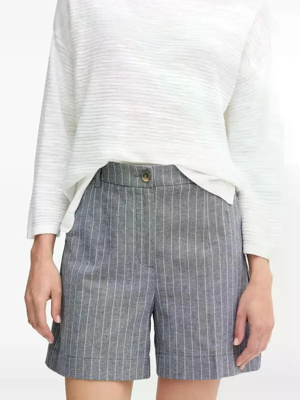 BENETTON Pinstripe Shorts - Grey