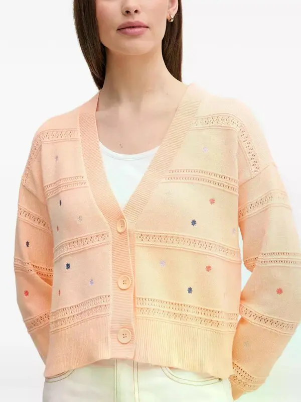 BENETTON Flower Embroidered Cardigan