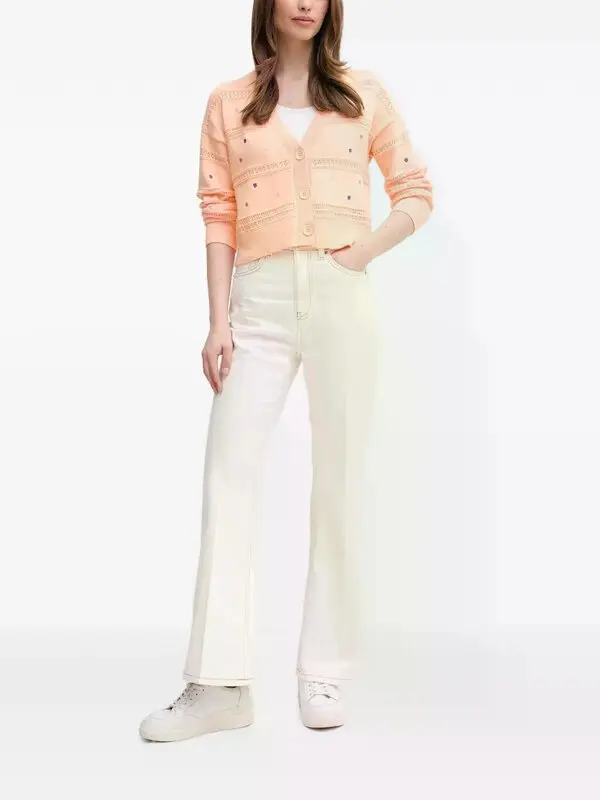 BENETTON Flower Embroidered Cardigan