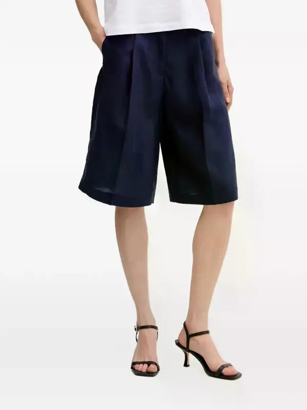 BENETTON Pleated Shorts - Blue
