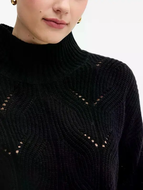 BENETTON High-neck Knitted Sweater