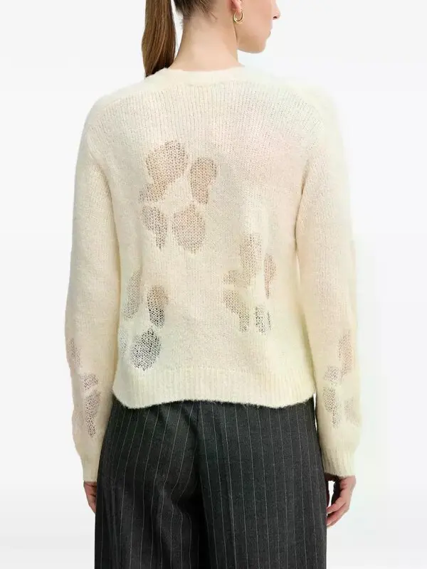 BENETTON Openwork Flower Sweater