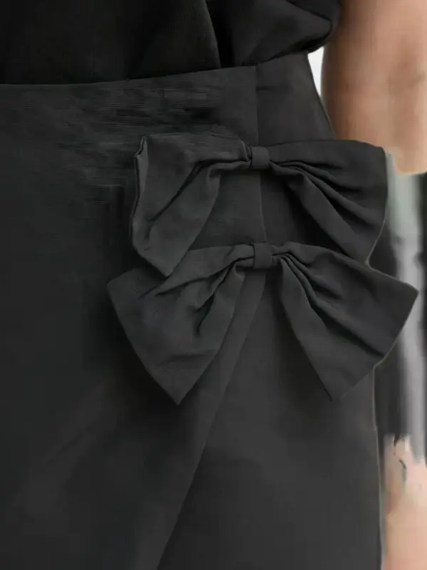 BRUUNS BAZAAR Bow-detail Mini Skirt