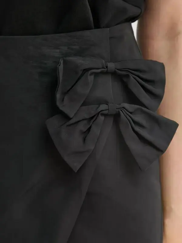 BRUUNS BAZAAR Bow-detail Mini Skirt