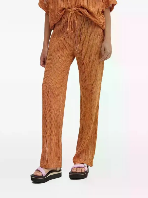 BILLABONG Largo Beach Open-knit Drawstring Trousers - Brown