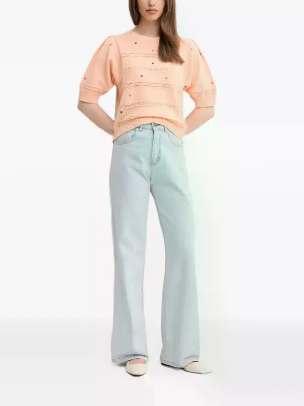 BENETTON Embroidered Cotton Sweater