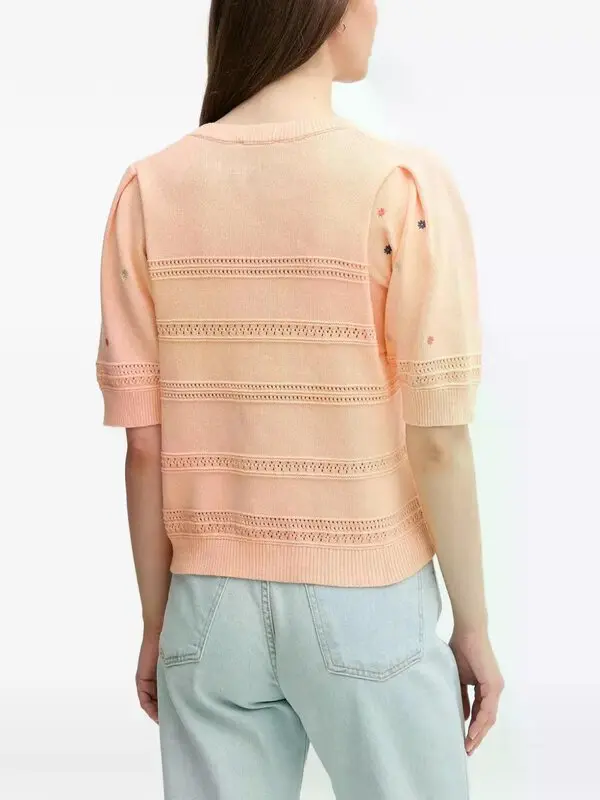 BENETTON Embroidered Cotton Sweater