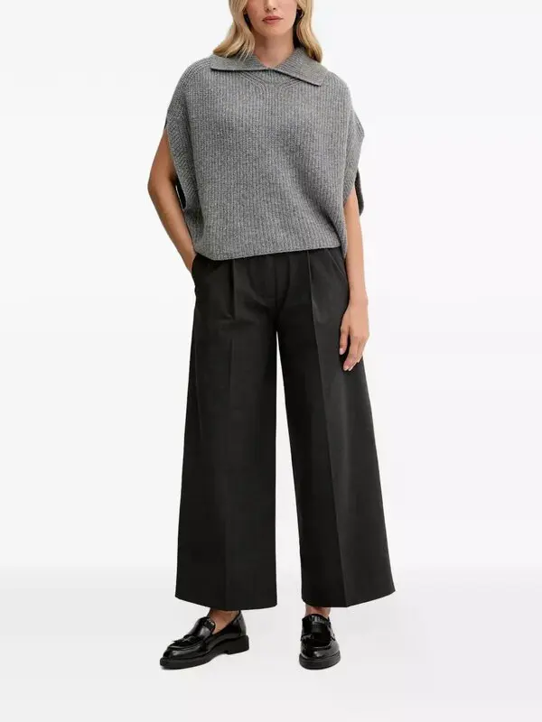 BENETTON Ribbed Short-sleeve Sweater