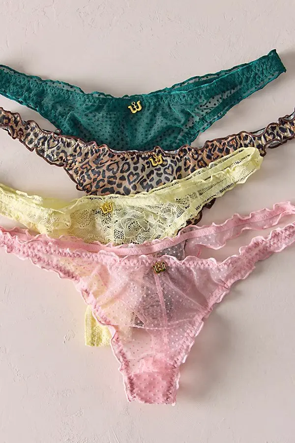 WILD LOVERS LONDON Suki Tanga Undies 4-pack - Multicolor