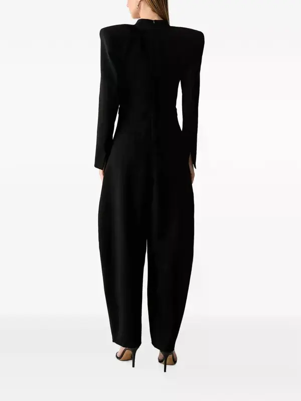 Karl Lagerfeld Structured-shoulder Wide-leg Jumpsuit