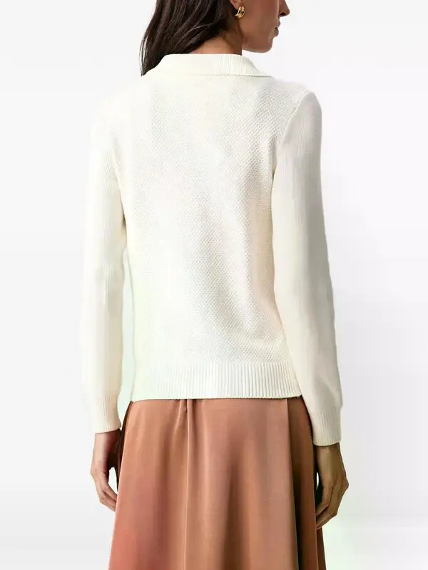 Liu Jo Button-up Textured Sweater