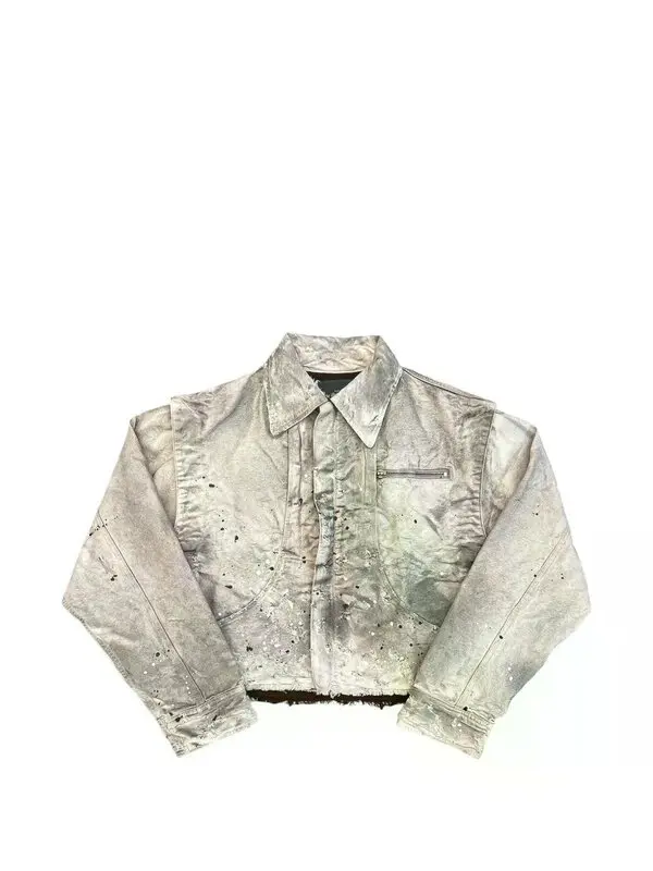 SEKRIT Chopper Paint-splatter Denim Jacket