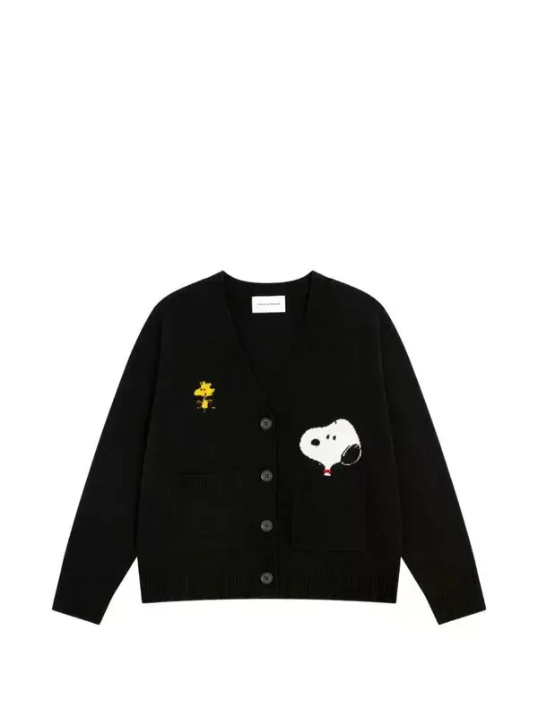 Chinti & Parker Snoopy Peek Pocket Cardigan - Blue