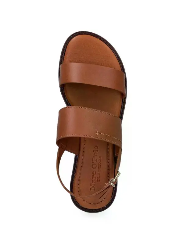 Marc O'polo Buckle-fastening Leather Flat Sandals