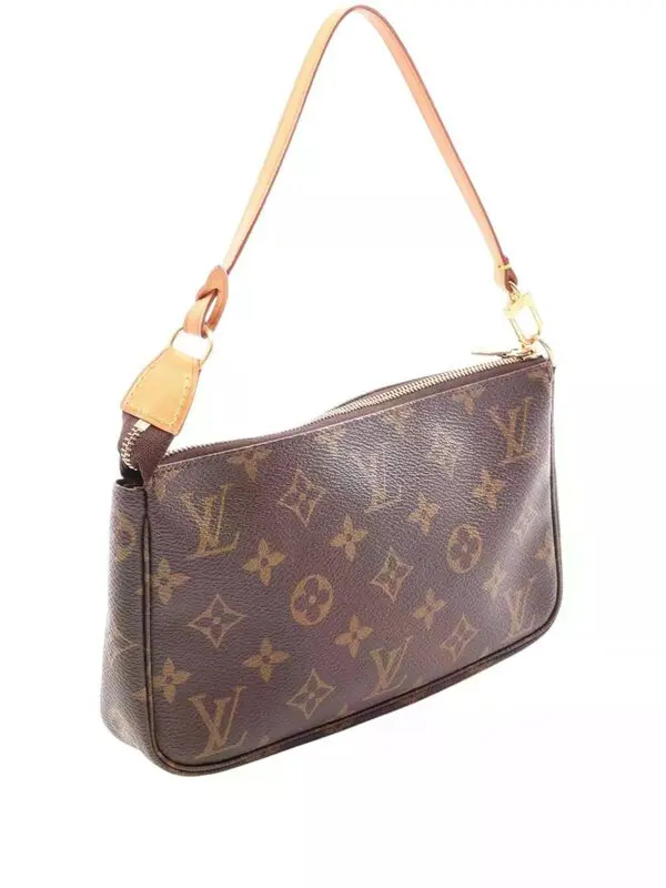 LOUIS VUITTON 2001 Monogram Pochette Accessoires Shoulder Bag