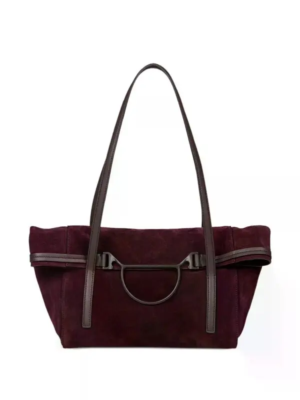 Borbonese Large Shopping Suede Tote Bag