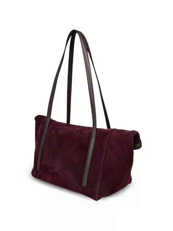 Borbonese Large Shopping Suede Tote Bag