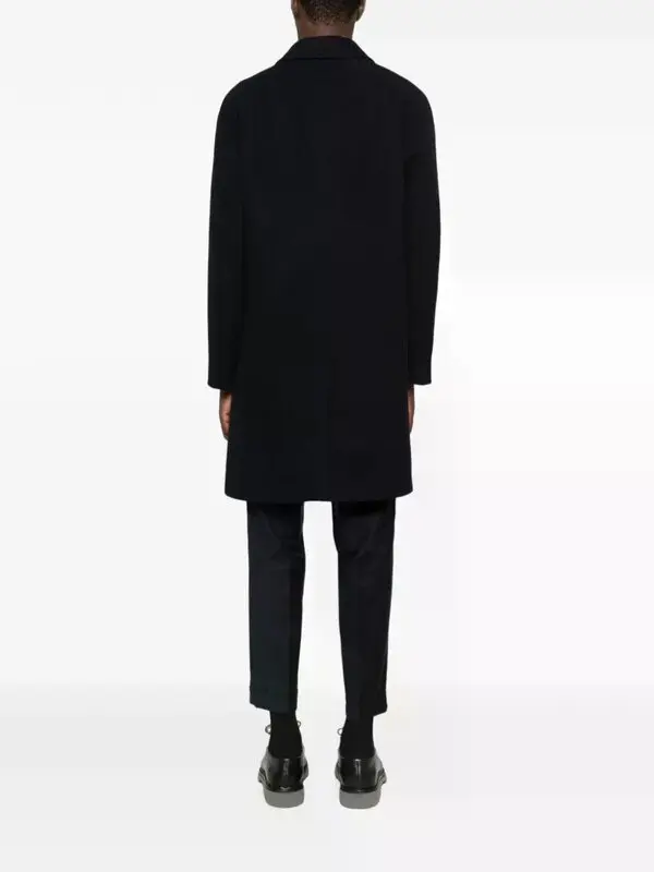 MANUEL RITZ Herringbone-weave Single-breasted Coat