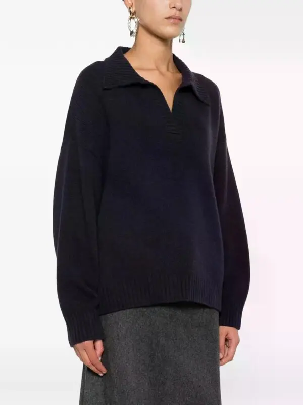 Max Mara V-neck Spread-collar Sweater