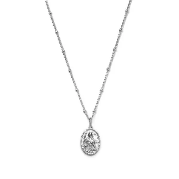 WITH LOVE DARLING Abundantia Oval Necklace - Silver