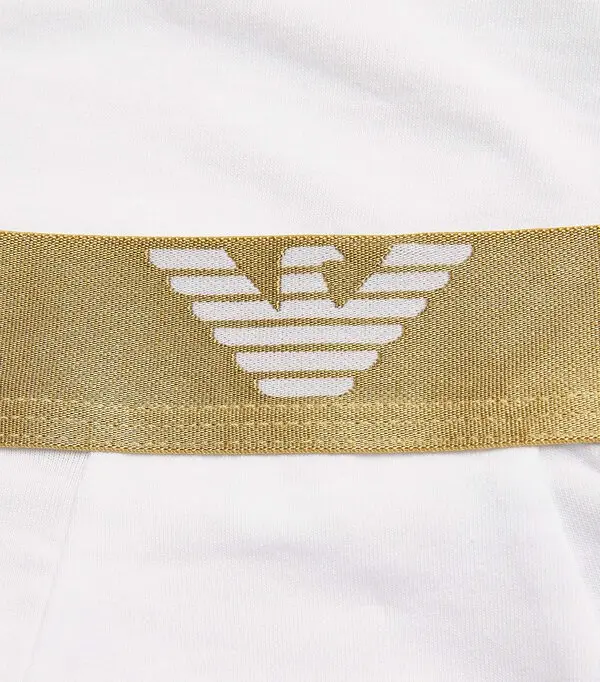 Emporio Armani Stretch-cotton Logo Trunks