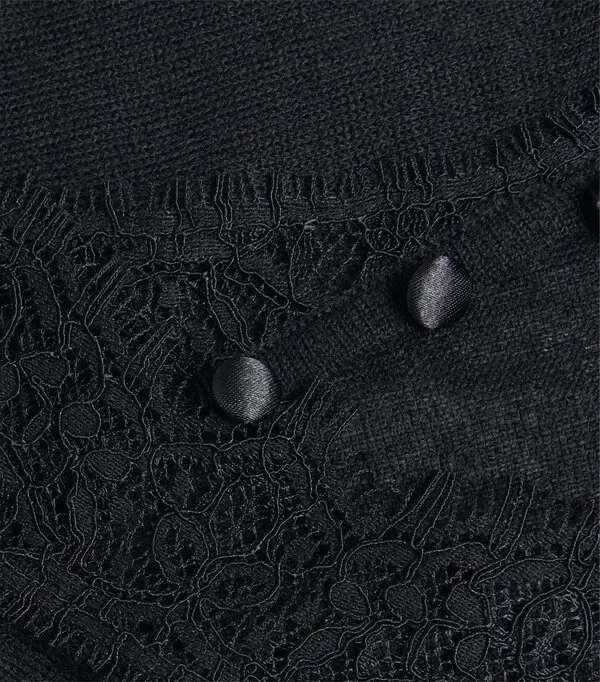 L'Agence Lace-trim Eluna Cardigan