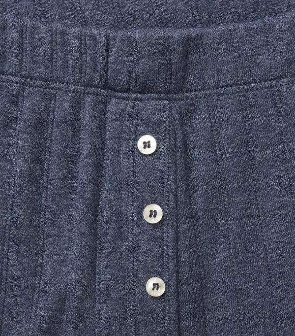 LESET Cotton Pointelle Lounge Trousers