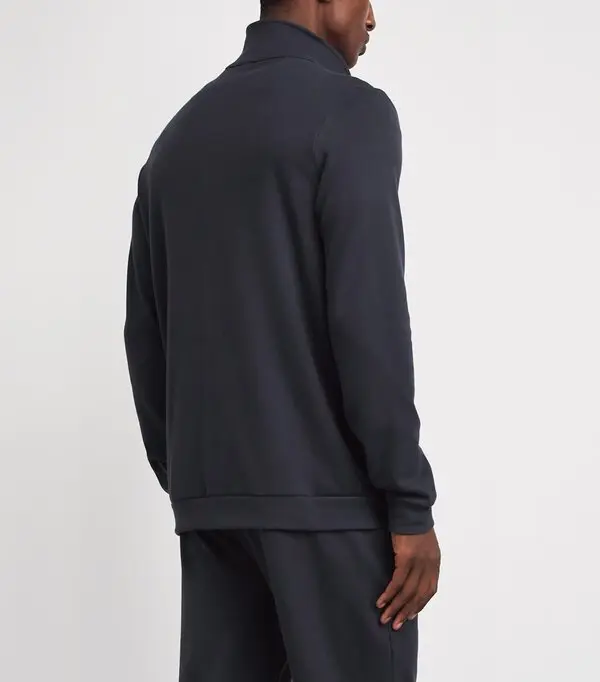 Hanro Stretch-cotton Zip-up Sweatshirt - Grey