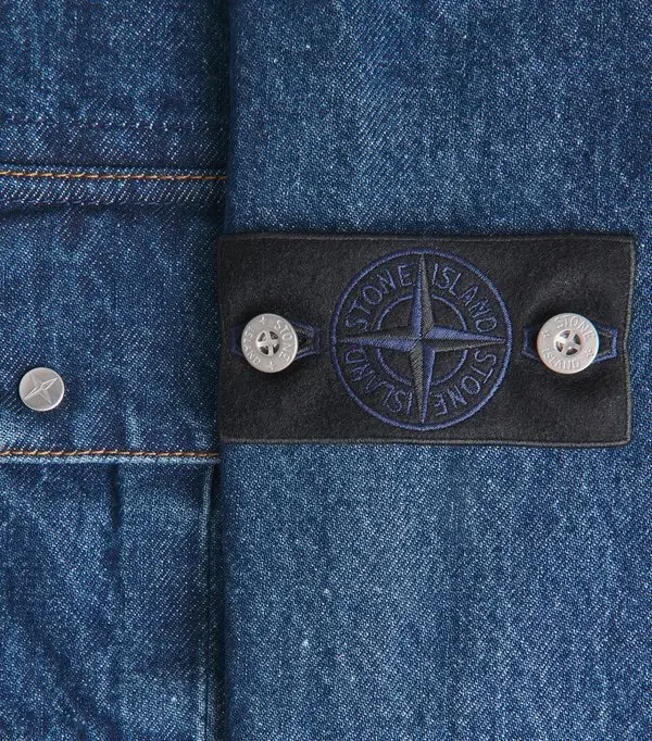Stone Island Denim Zip-up Overshirt
