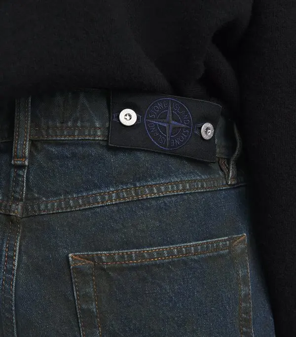 Stone Island Coated Relaxed Jeans