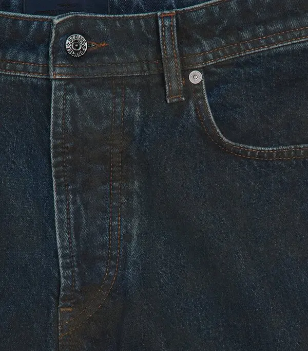 Stone Island Coated Relaxed Jeans