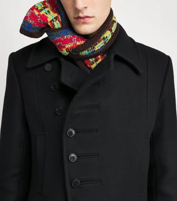 Dries Van Noten Wool Long Trench Coat