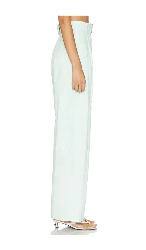 Matthew Bruch Pleated Barrel Trouser In . Also